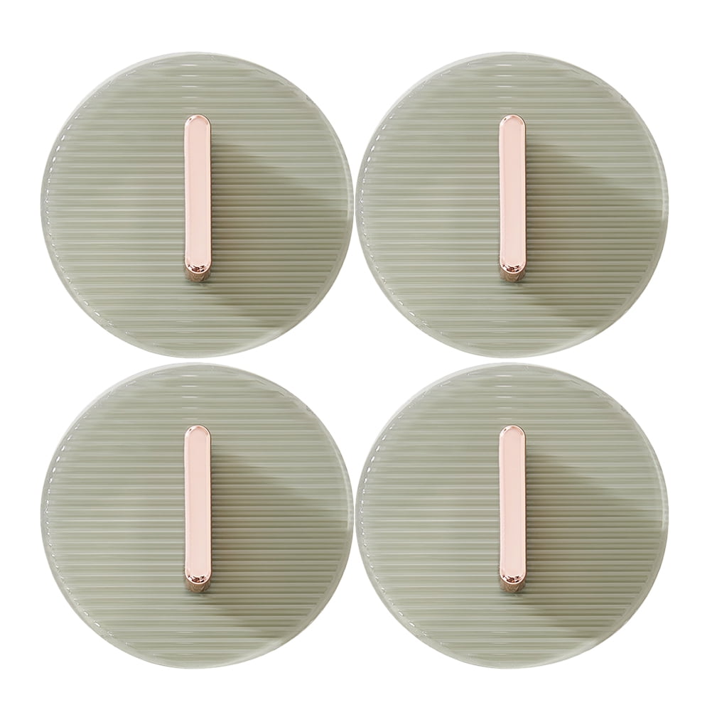 ITSELFER 4 pcs Adhesive Drawer Handles Sticky Cabinet Handles Glass ...