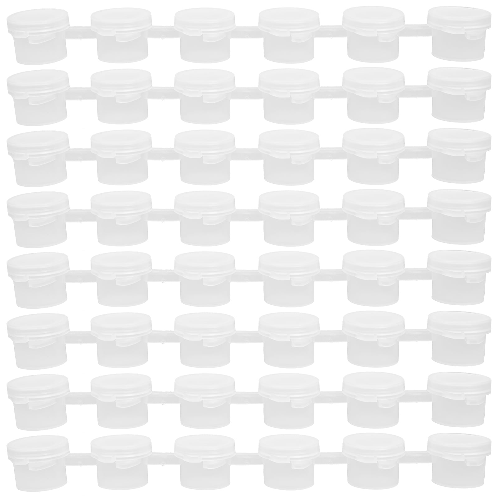 ITSELFER 40pcs Paint Pot Pod Strips PE Pigments Storage Containers for ...