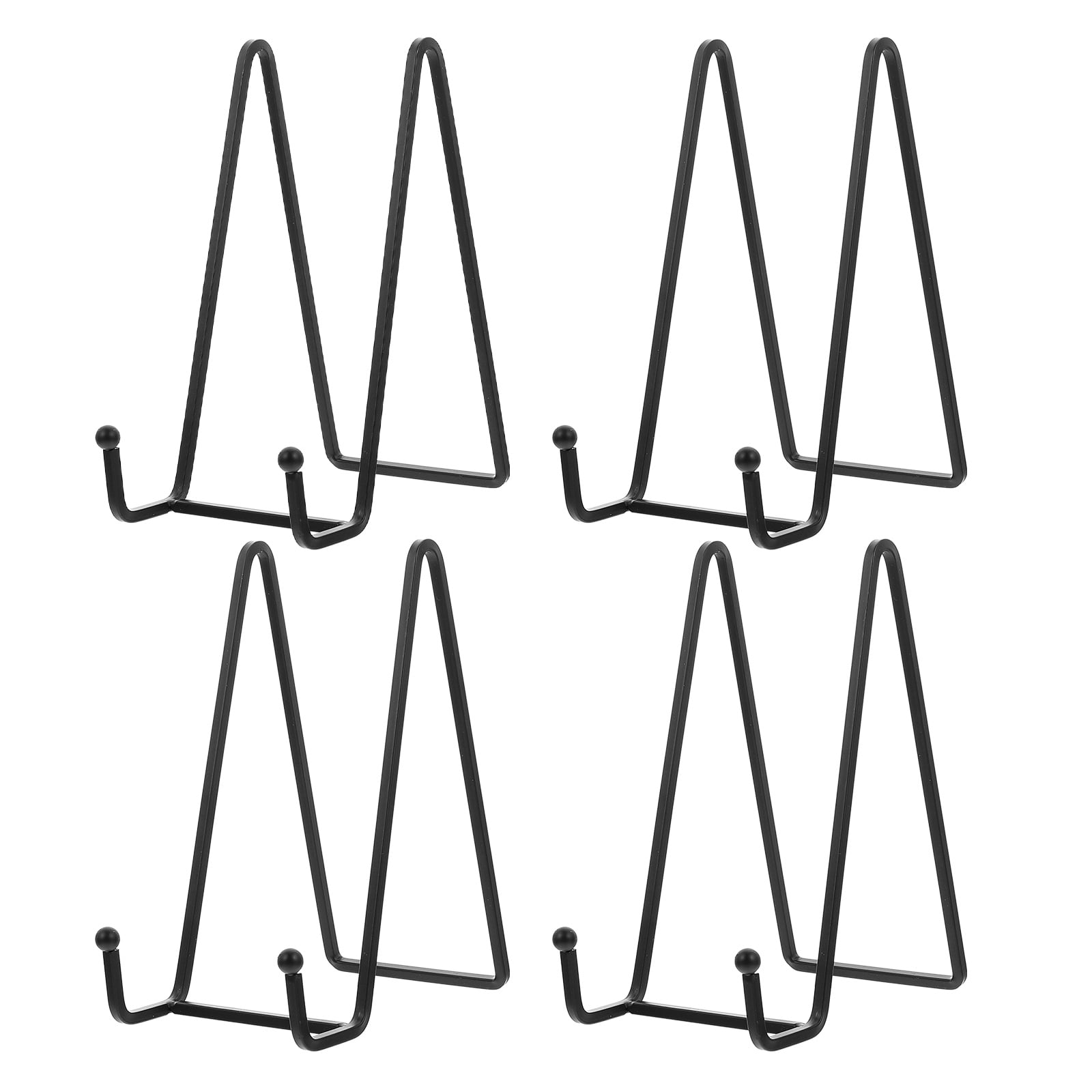 ITSELFER 4Pcs Iron Plate Stands Iron Photo Frame Stands Iron Display ...