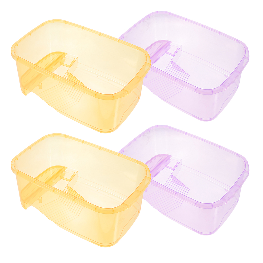 ITSELFER 4Pcs Turtle Tank with Platform Plastic Turtle Living Tank ...