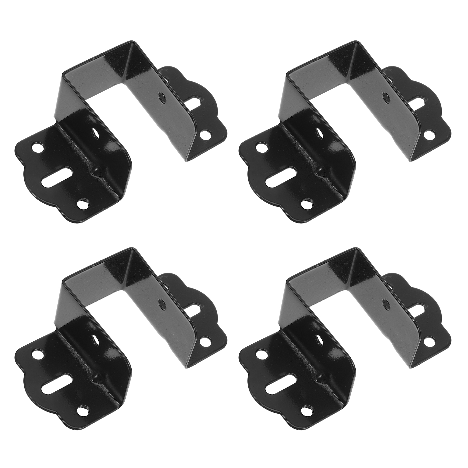 ITSELFER 4pcs Bed Rail Fasteners Metal Bed Frame Rail Brackets Bed Rail ...
