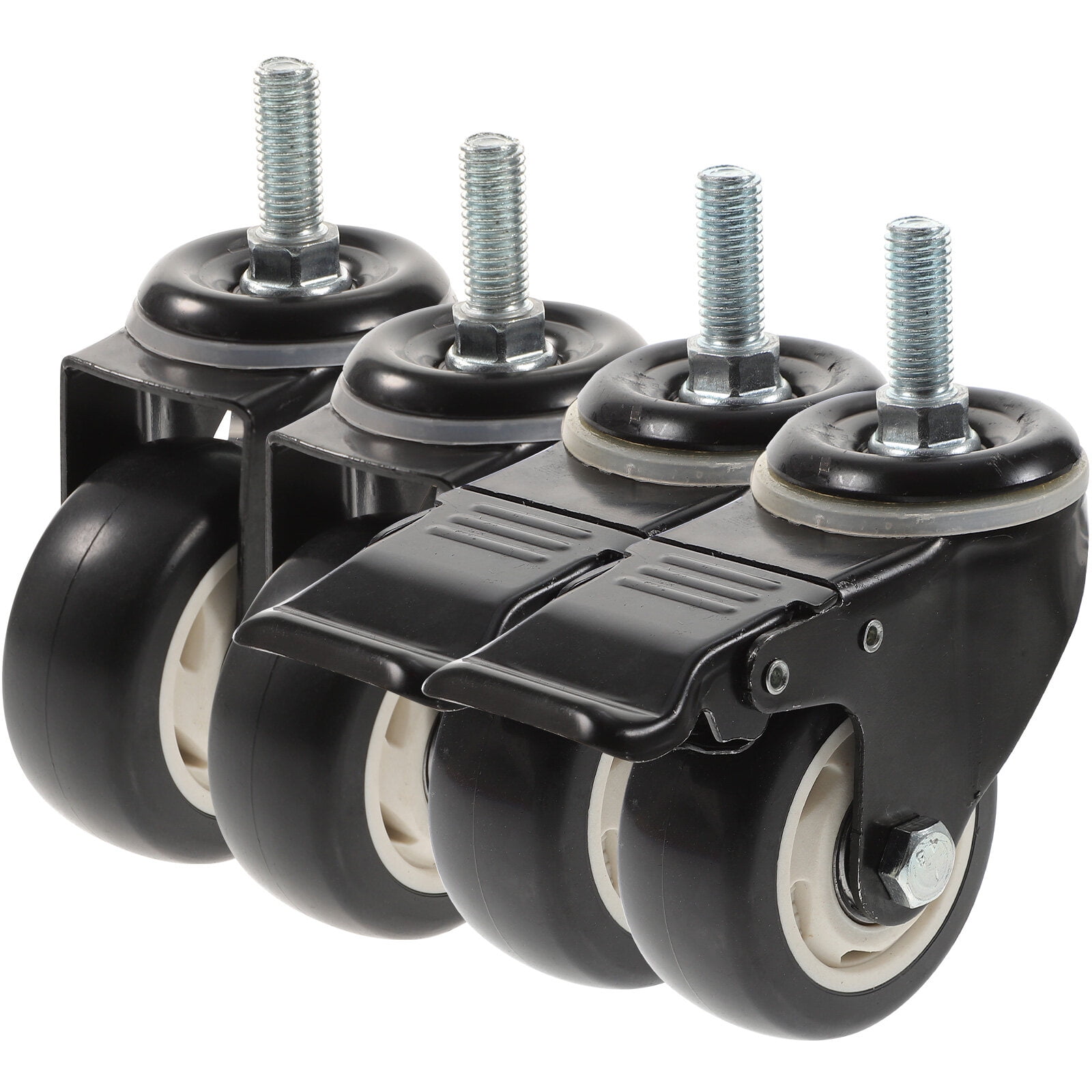ITSELFER 4pcs Caster Wheel M12 Caster For Wire Shelving Office ...