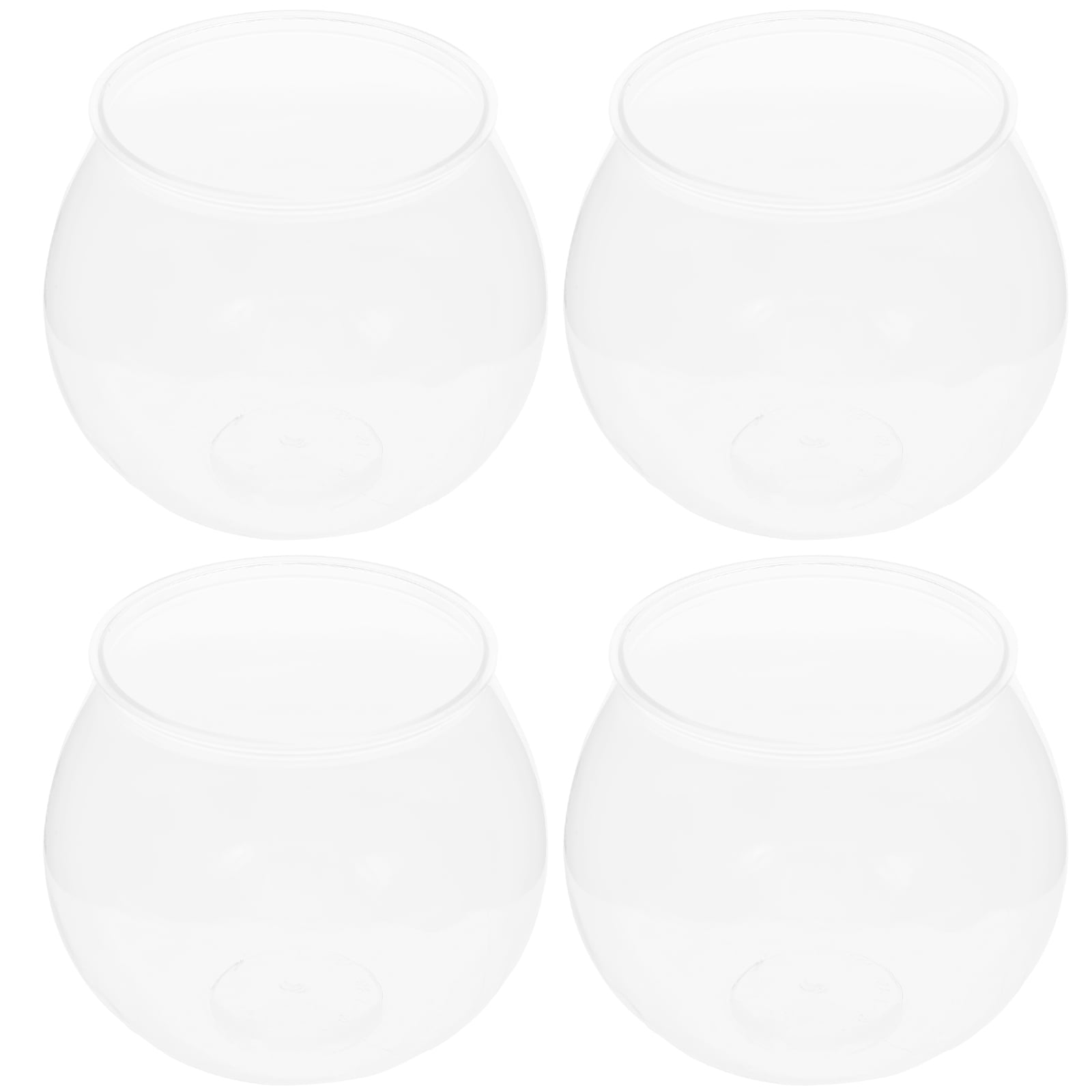 ITSELFER 4pcs Mini Plastic Fish Tank Household Goldfish Tank Fish Bowl ...