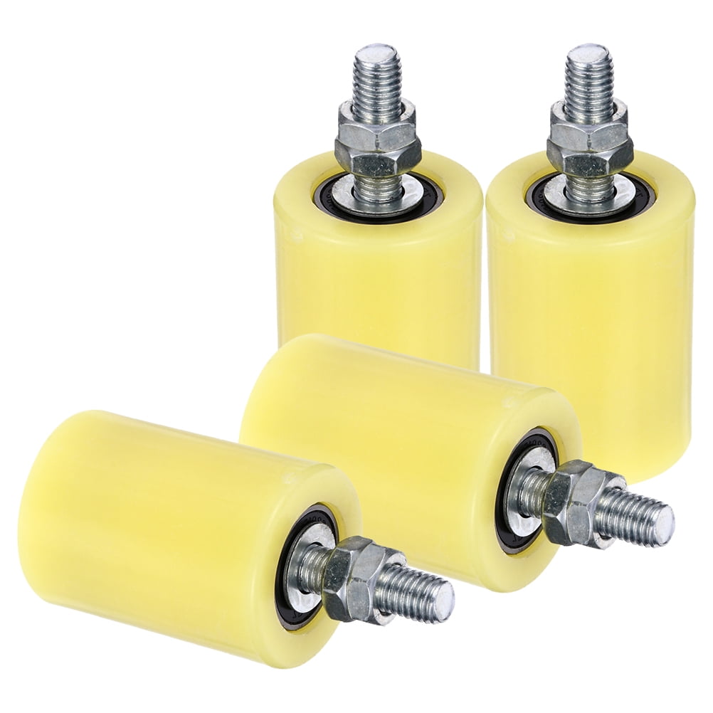 ITSELFER 4pcs Practical Nylon Wheel Pulley Wheel Rail Sliding Gate ...