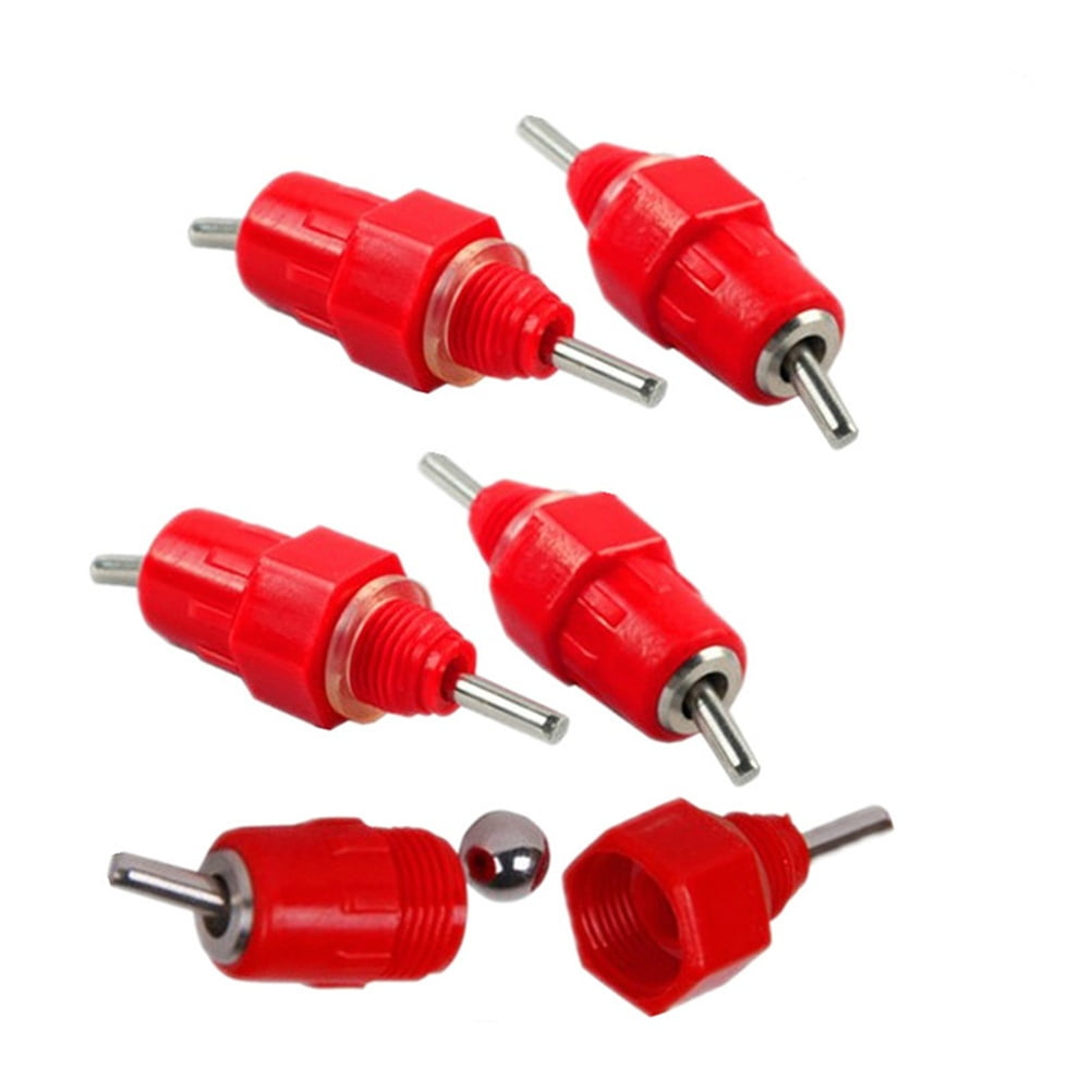 ITSELFER 50 Pcs Chicken Water Feeder Poultry Drinker Feeders Poultry ...