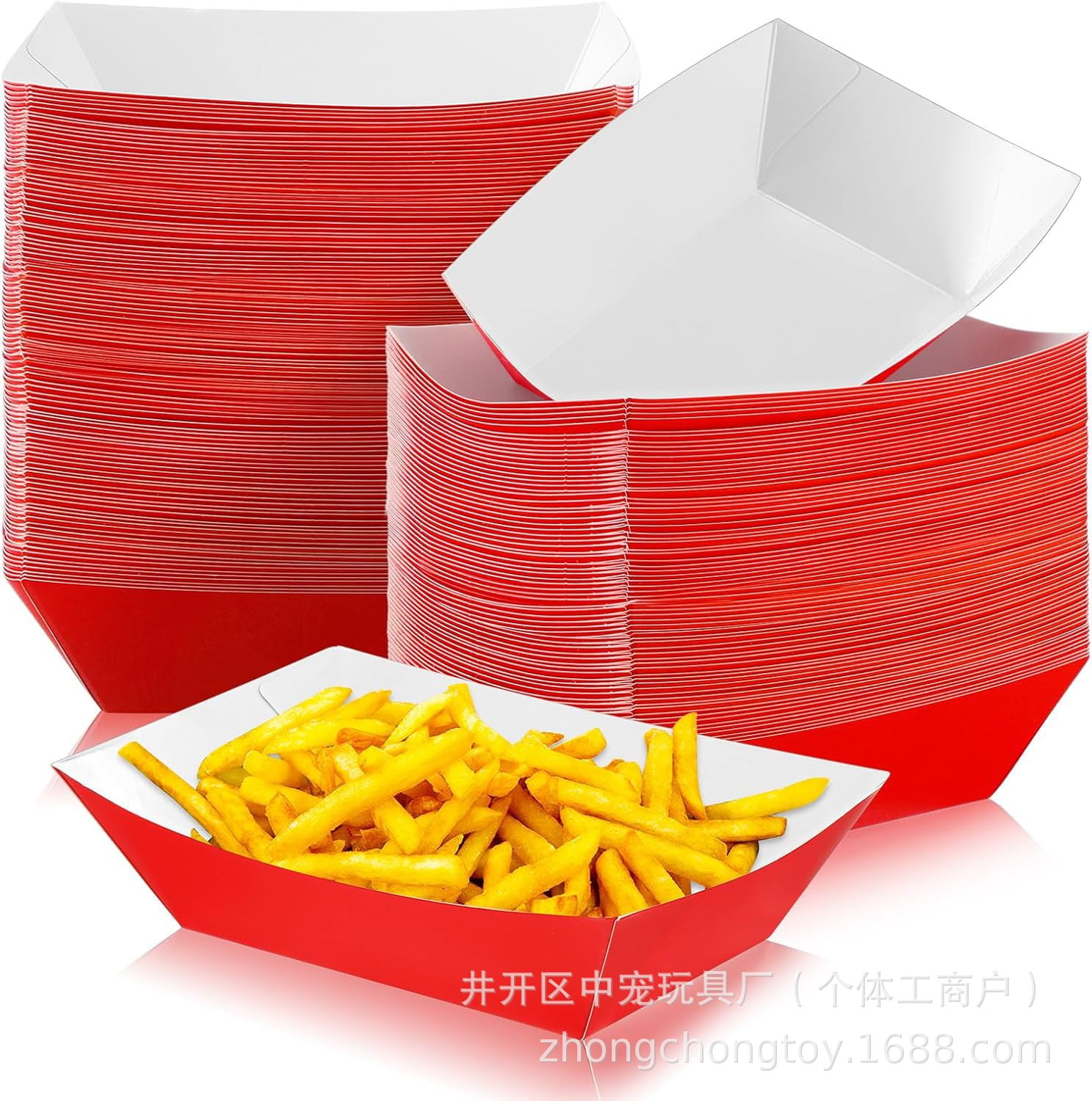 ITSELFER 50PCS Carnival Themed Party Decorations Paper Snack Trays ...