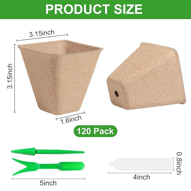 ITSELFER 50PCS Paper Planter Pots Kids DIY Craft Paper Cups Small ...