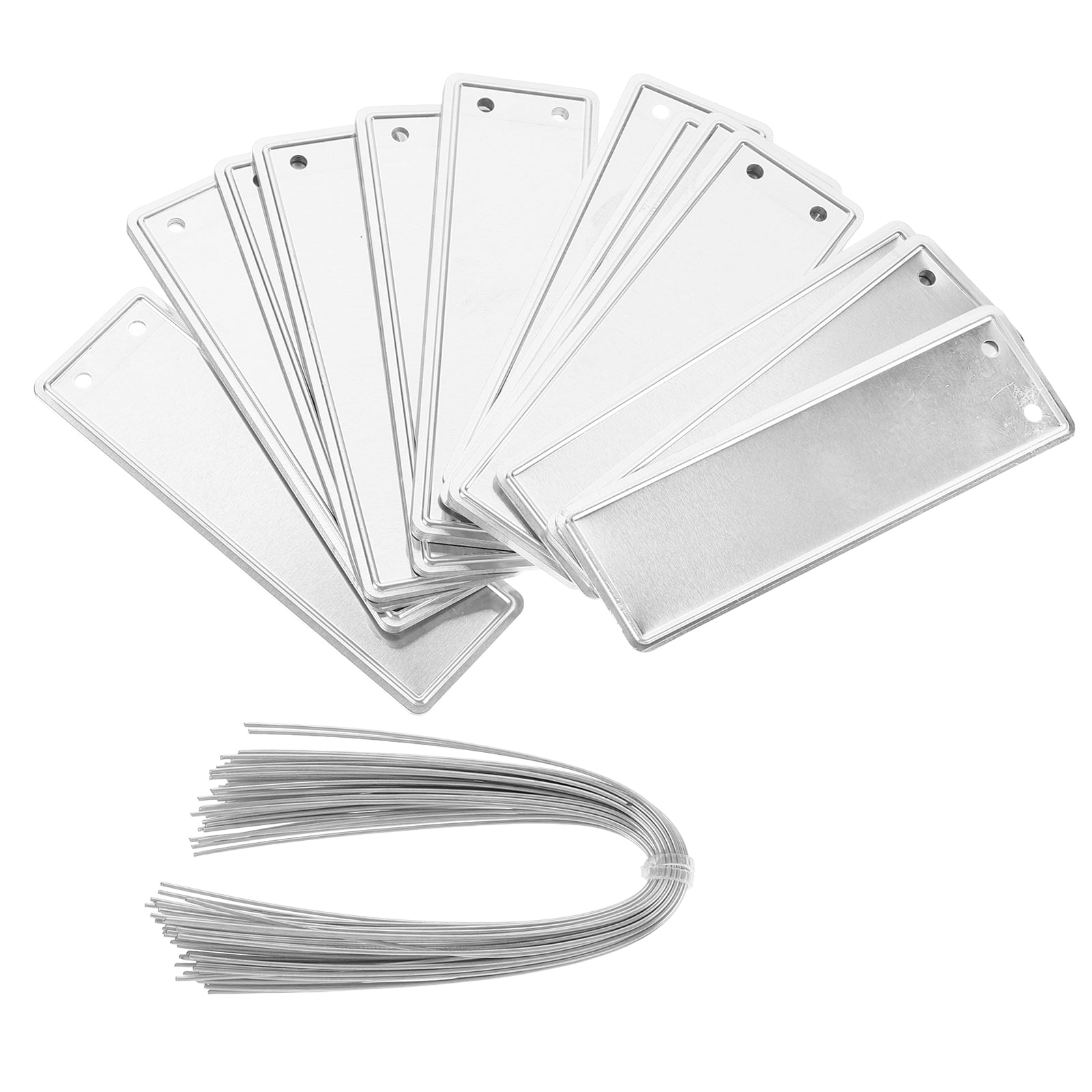 ITSELFER 50Pcs Aluminum Plant Labels Reusable Metal Plant Tags Tree ID ...