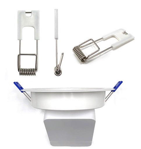 ITSELFER 50Pcs Panel Light Spring Clip Downlight Retaining Clamp Light ...