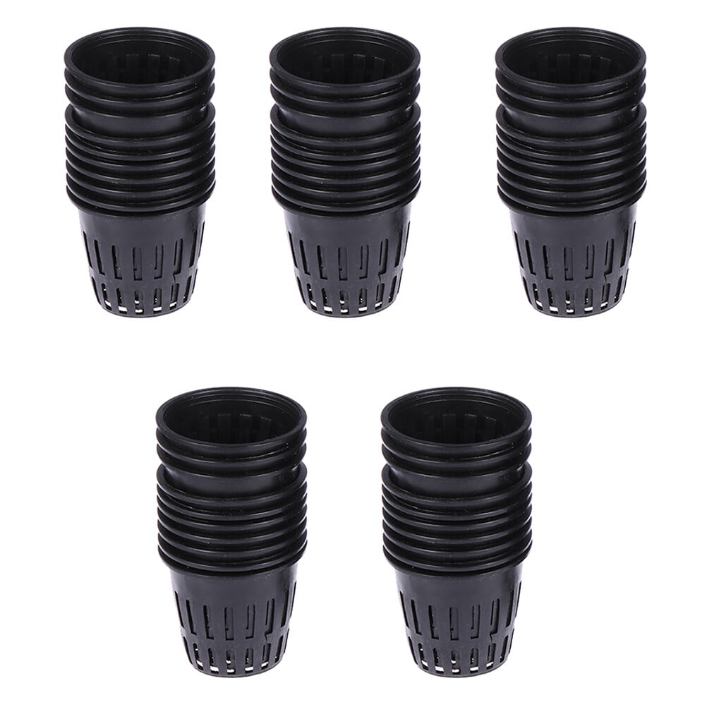 ITSELFER 50Pcs Planting Bucket Small Soilless Culture Net Cups Plastic ...