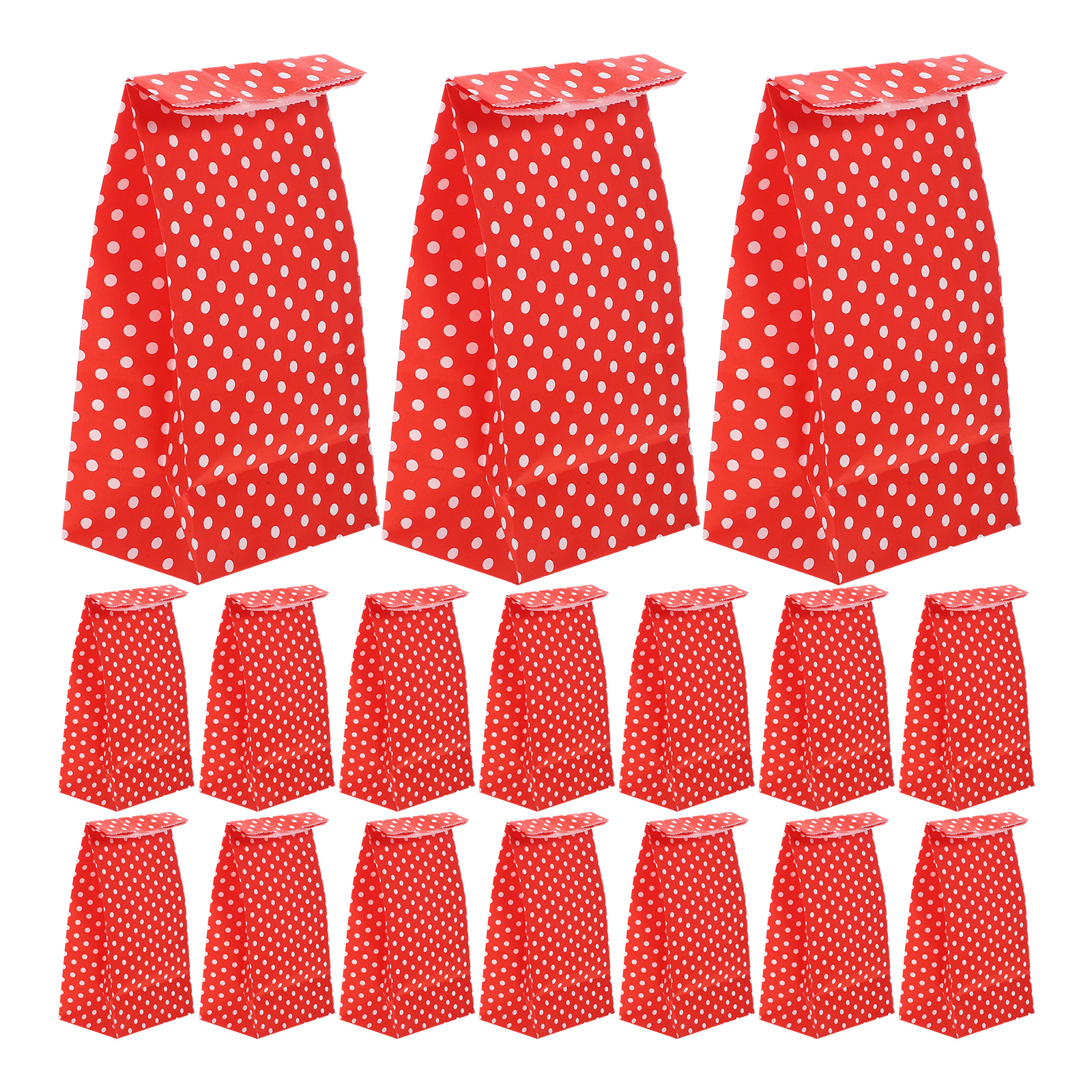 ITSELFER 50pcs Pattern Paper Bag Popcorn Bag Paper Sweet Bag Party ...