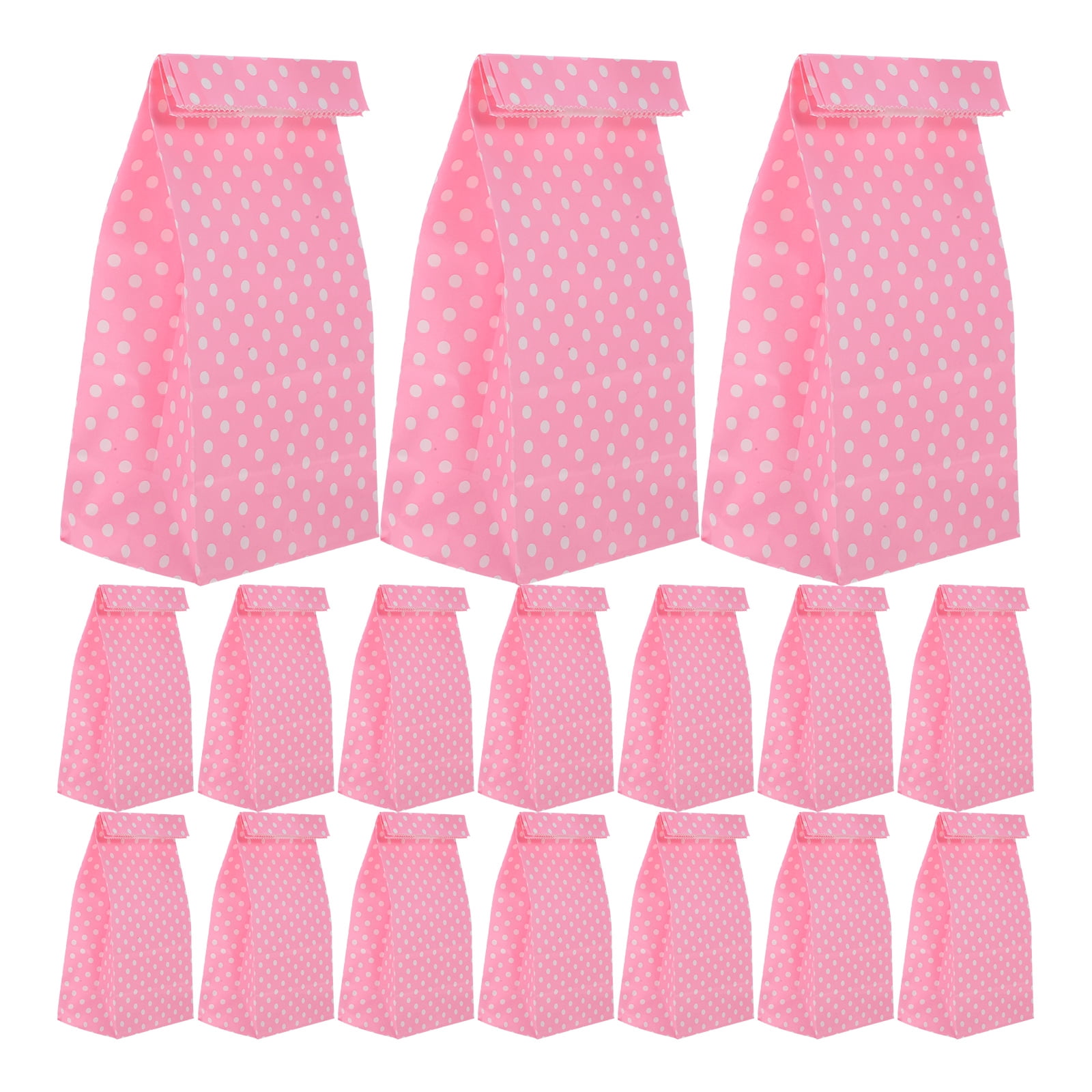 ITSELFER 50pcs Pattern Paper Bag Popcorn Bag Paper Sweet Bag Party ...