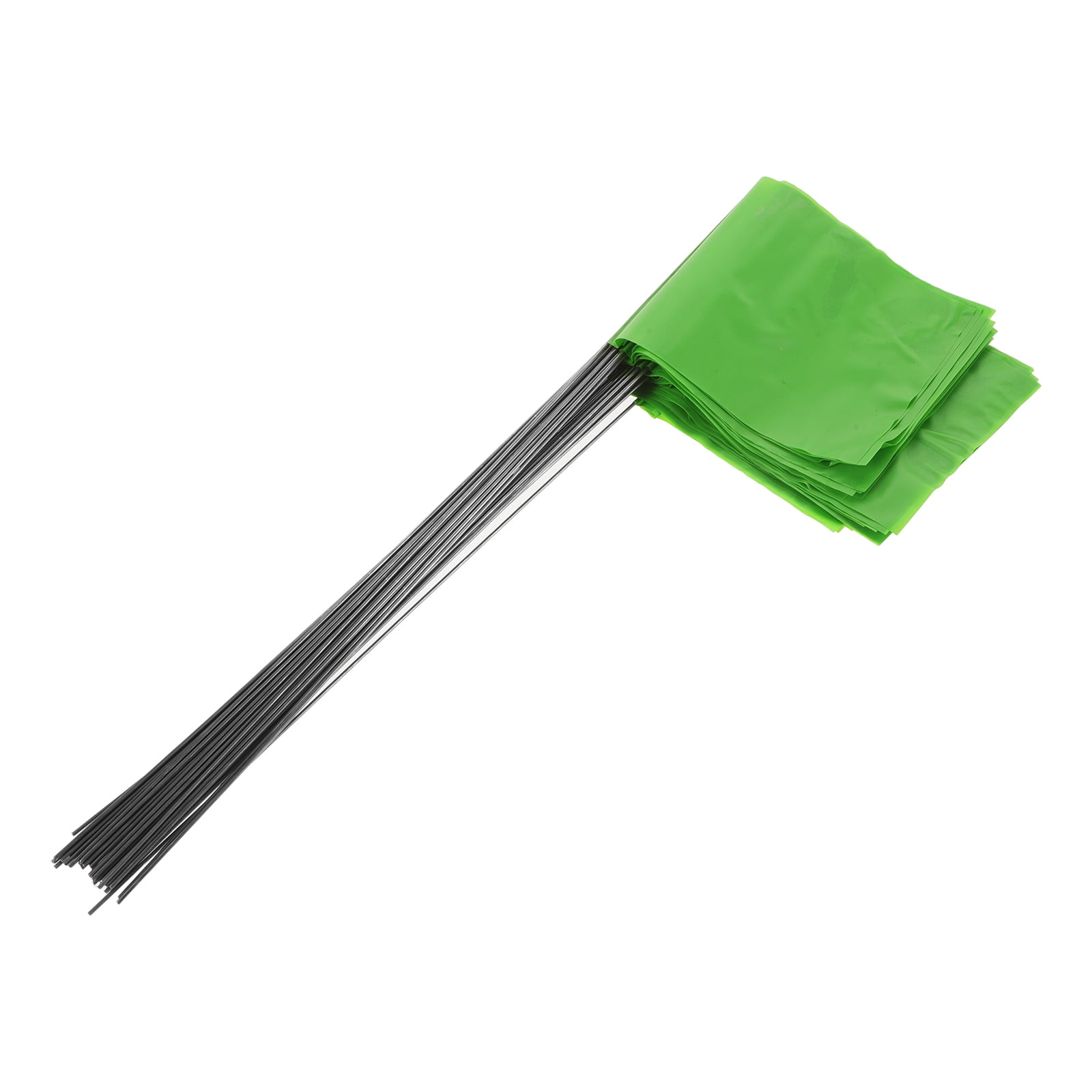 ITSELFER 50pcs Polyester Marking Flags Lawn Yard Marking Flags Marker ...