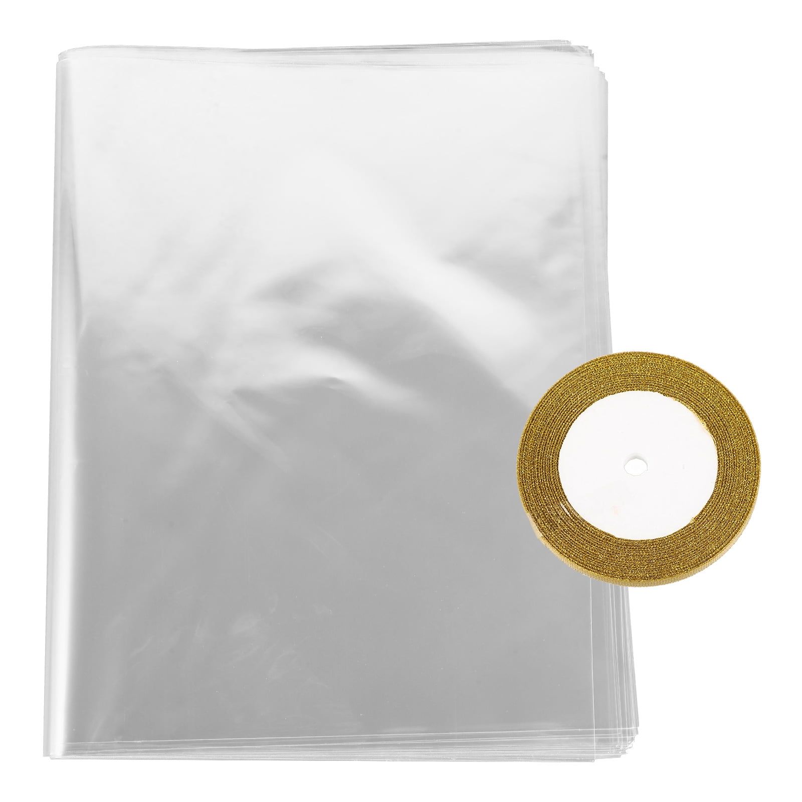 ITSELFER 50pcs Transport Bag Packaging Bag with Glitter Ribbon Roll ...