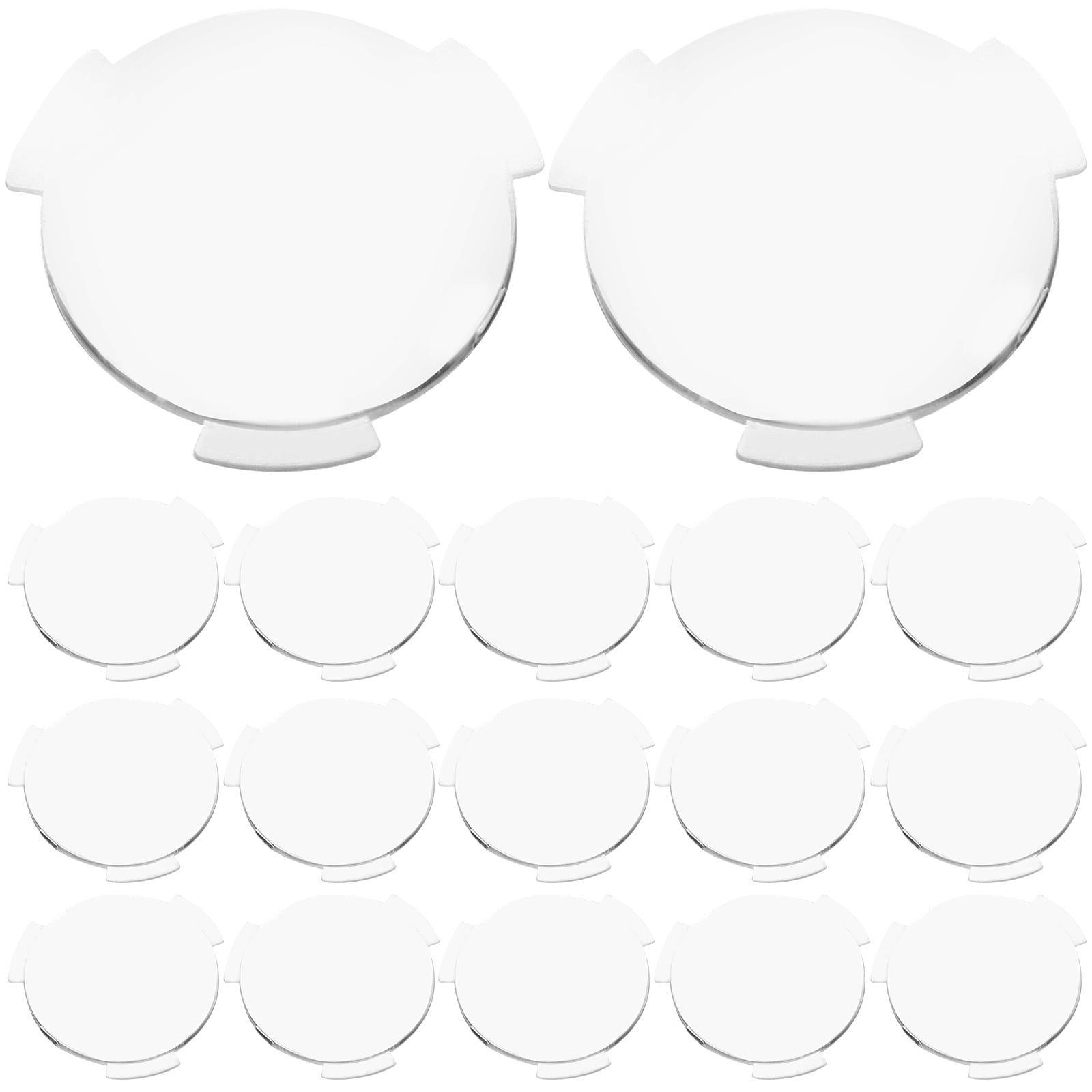 ITSELFER 50pcs VR Lens Biconvex Light Blocking Lens 3D VR Glasses ...