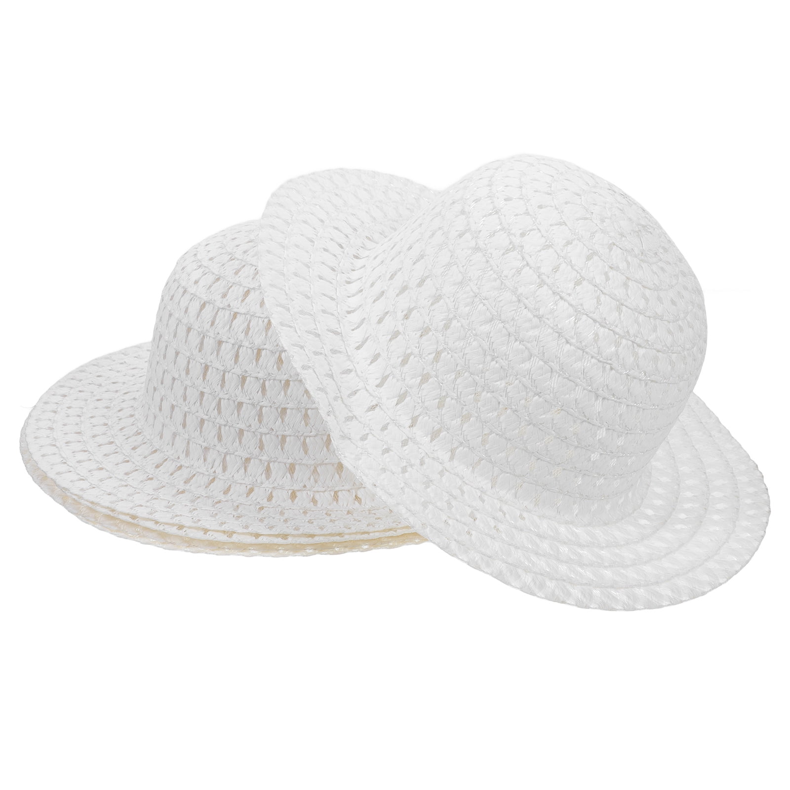 ITSELFER 5pcs Diy Straw Hat For Kids Crafts Straw Hat DIY Making Straw ...