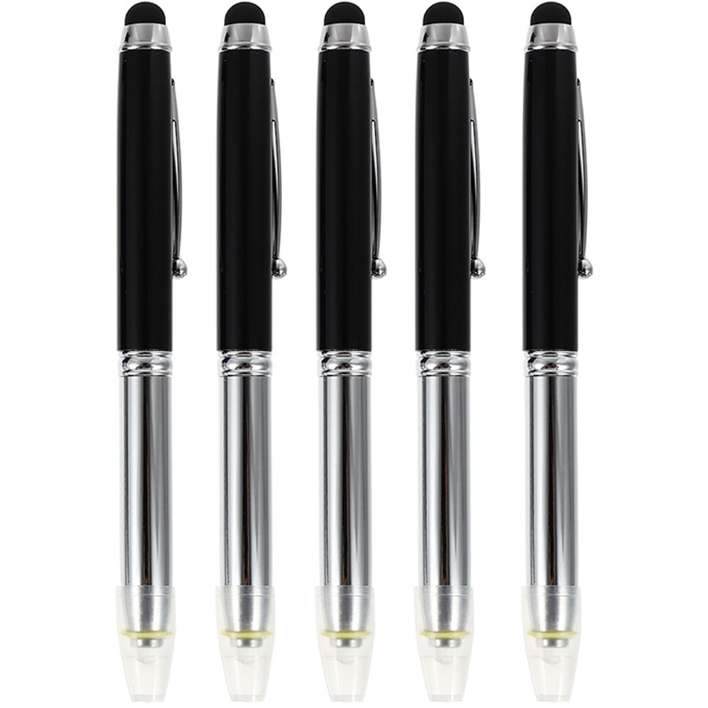 ITSELFER 5pcs Led Ballpoint Pen with Stylus Tip 3 In 1 Stylus Pens for ...