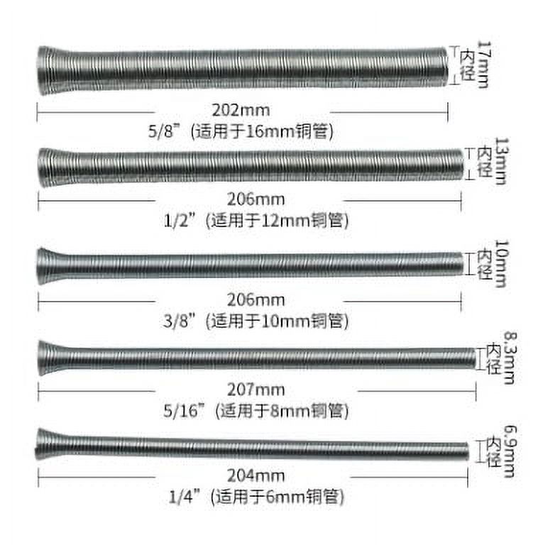 ITSELFER 5pcs Spring Tube Benders Kit Air Conditioning Tube Bender Hand ...