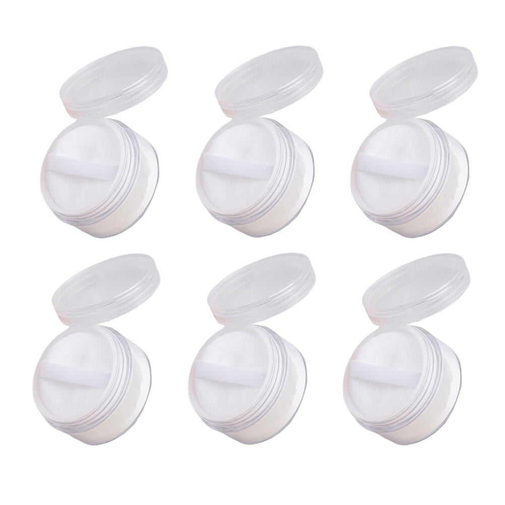 ITSELFER 6 Pcs Mini Loose Powder Boxes Portable Travel Cosmetics Bottle ...