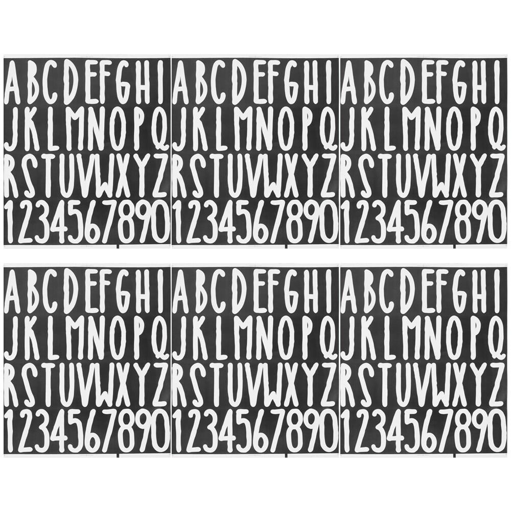 6 Sheets Adhesive Alphabet Letter Stickers for Mailbox Letter Decals ...