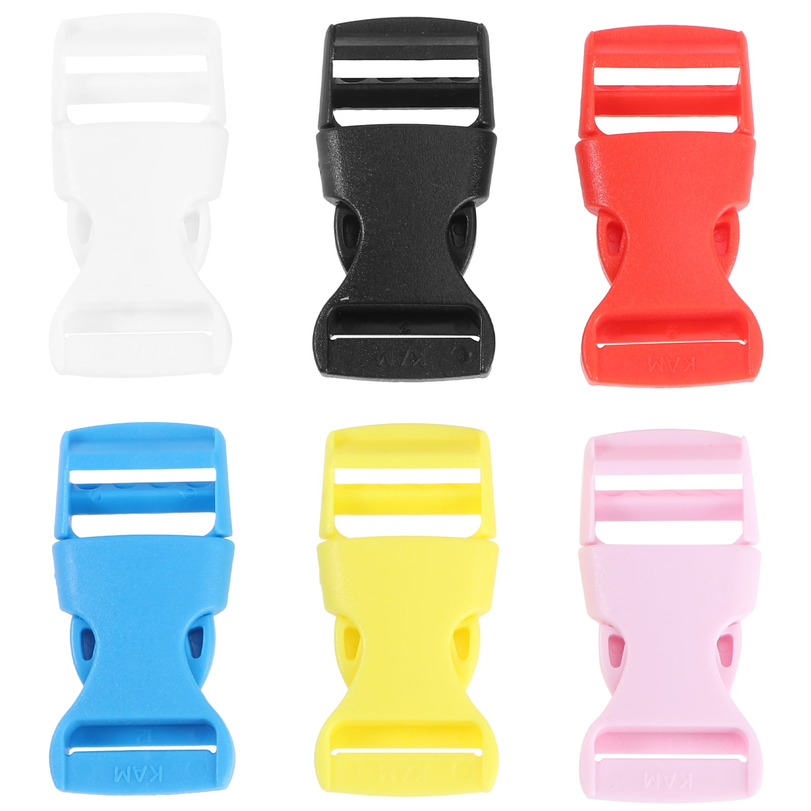 ITSELFER 60pcs 15mm Multicolor Plastic Buckles Side Release Buckle for ...