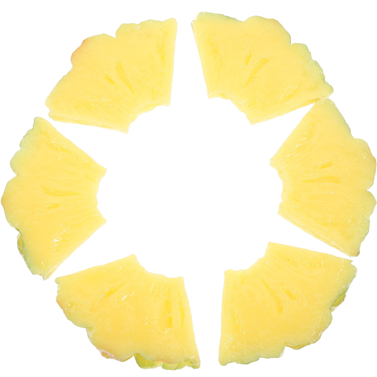 ITSELFER 6pcs Artificial Lifelike Fruit Slices Fruit Blocks Decorative ...