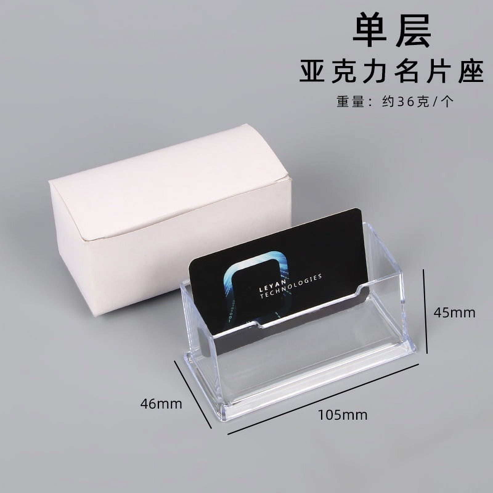 ITSELFER 6pcs Clear Plastic Business Card Holders Acrylic Business Card ...