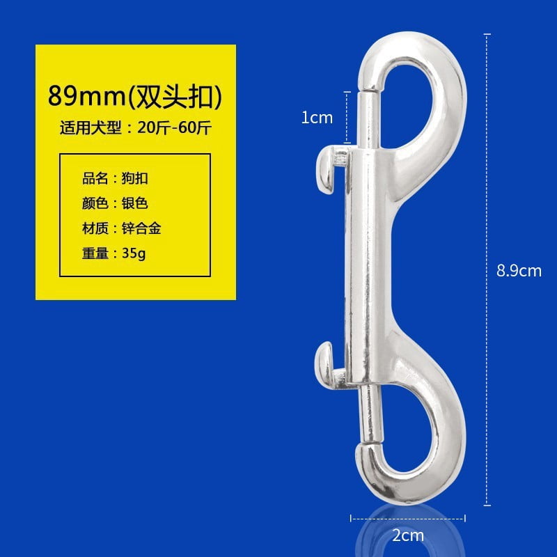 ITSELFER 6pcs Double Ended Bolt Snap Hooks Stainless Steel Double Ended ...