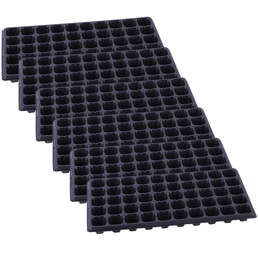 ITSELFER 6pcs Plant Germination Trays Multi-slots Plastic Nursery ...