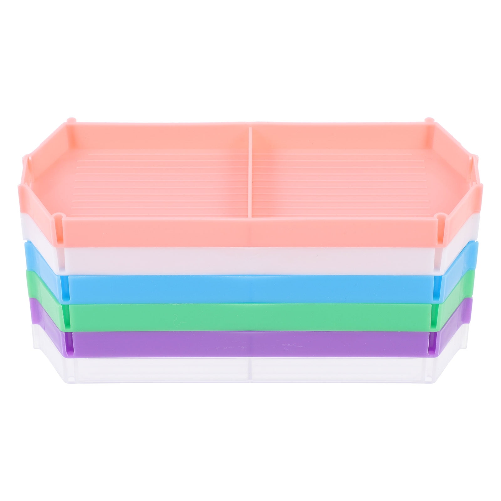 ITSELFER 6pcs Plastic Bead Sorting Trays Large DIY Diamond Rhinestone ...