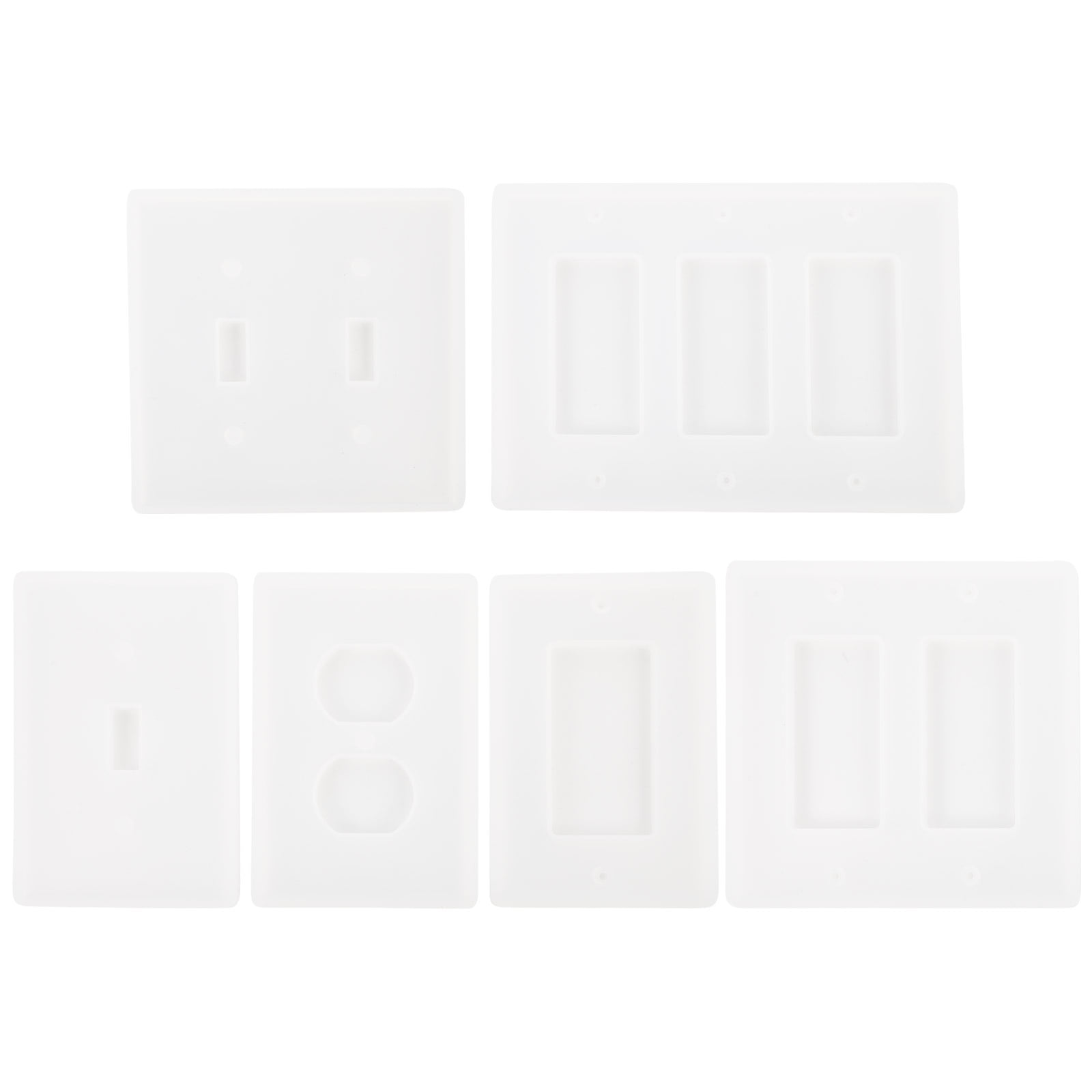ITSELFER 6pcs Switch Cover Resin Mold Light Switch Panel Socket Panel ...