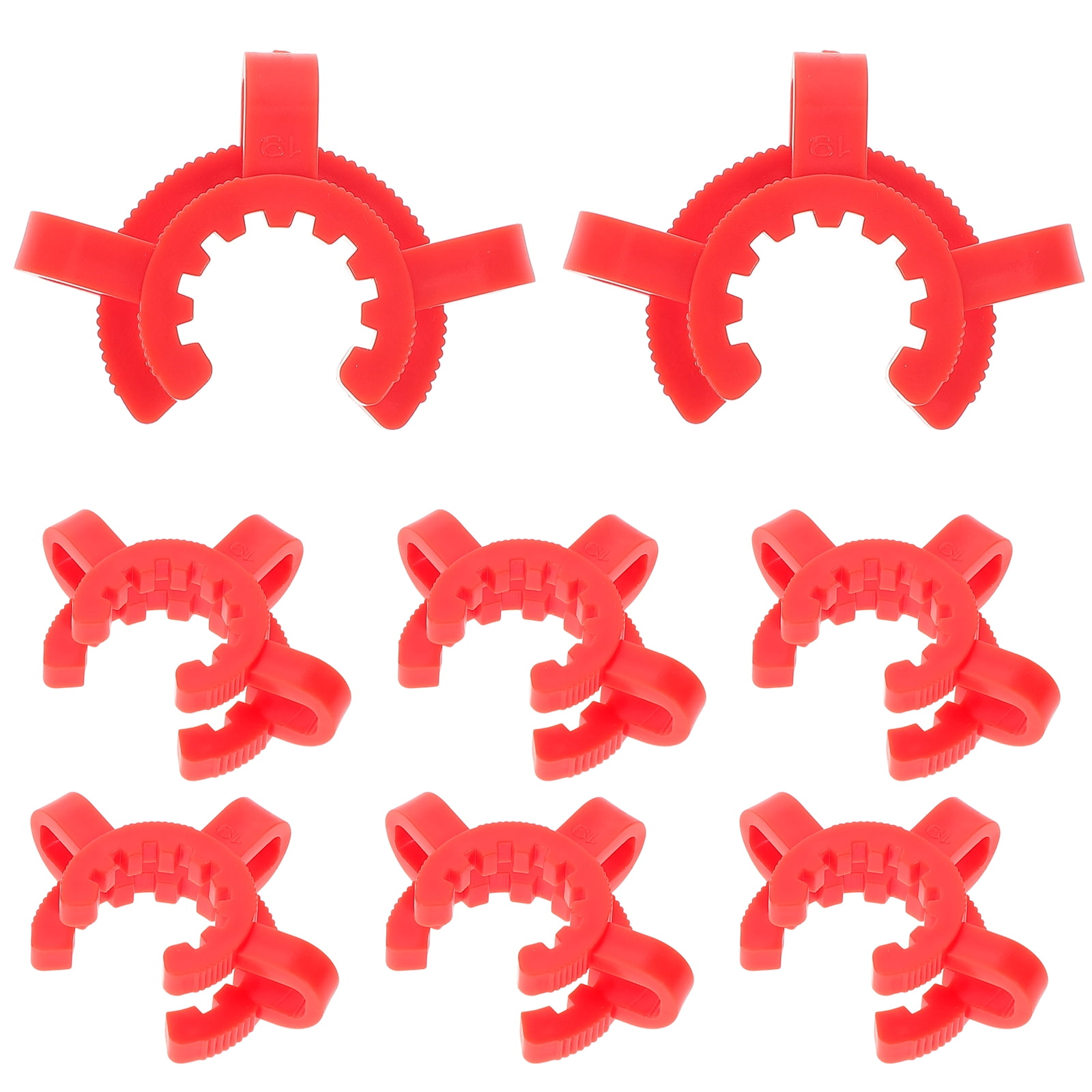 ITSELFER 8pcs Glass Joints Clips Laboratory Plastic Joints Clamps Labs ...