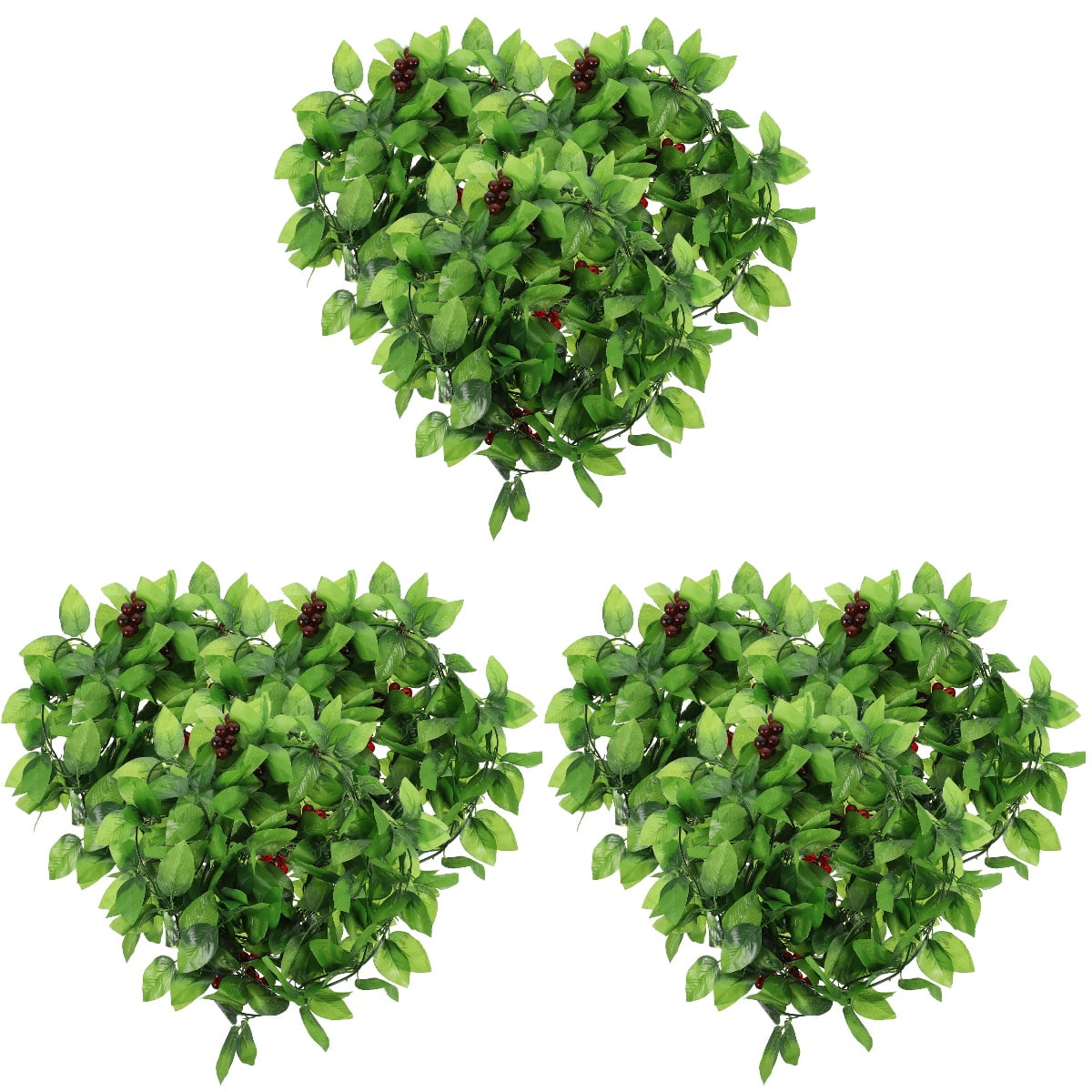 ITSELFER 9 pcs Artificial Grape Vines Fake Grape Bunch Simulation ...