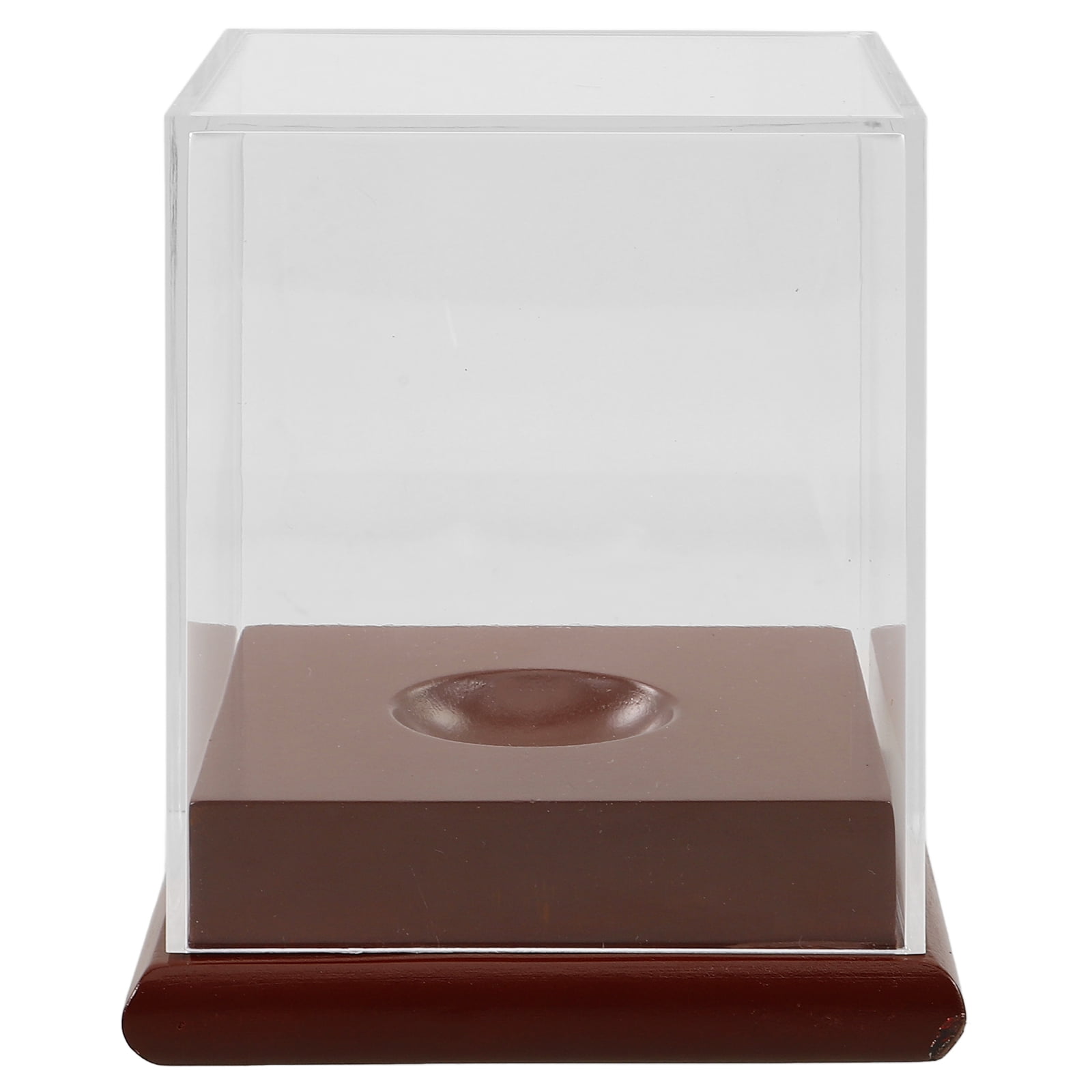 ITSELFER Acrylic Clear Baseball Display Case Box Showcase Cube ...