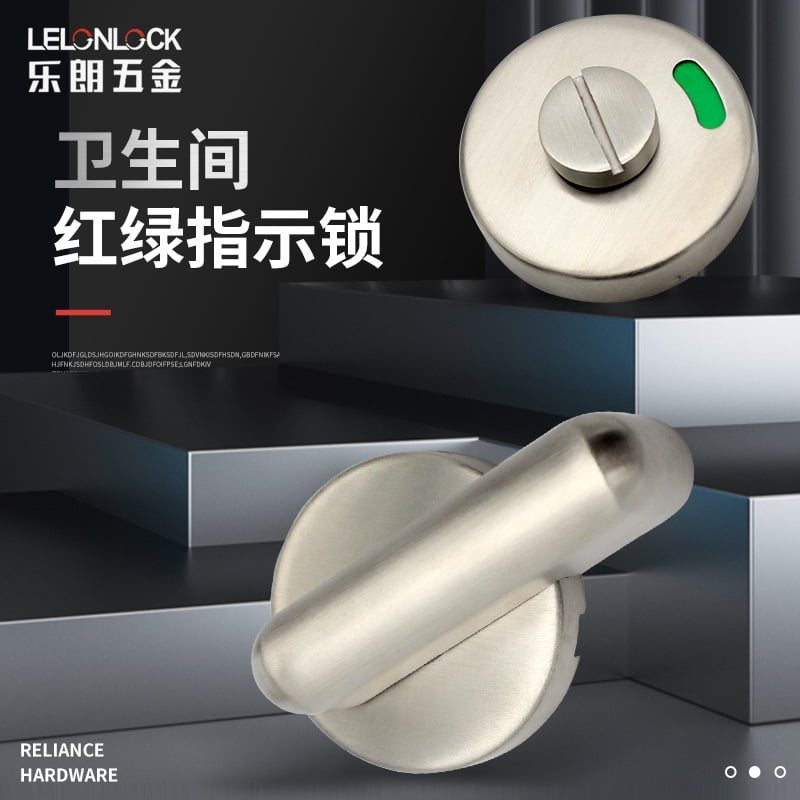 ITSELFER Bathroom Door Lock with Privacy Indicator -Privacy Handle Lock ...