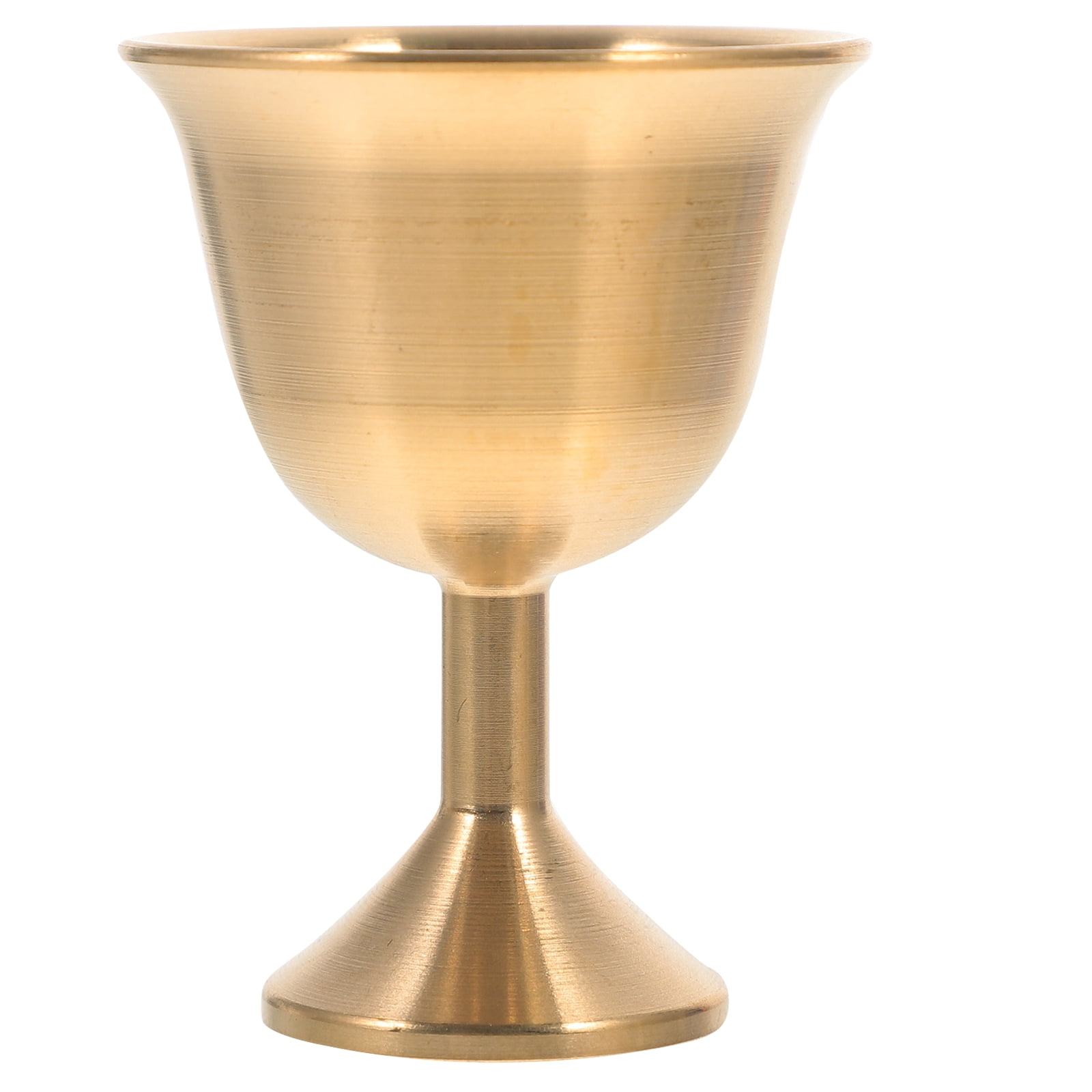 ITSELFER Brass Wine Cup Worship Cup Goblet Buddhist Metal Worship Cup ...