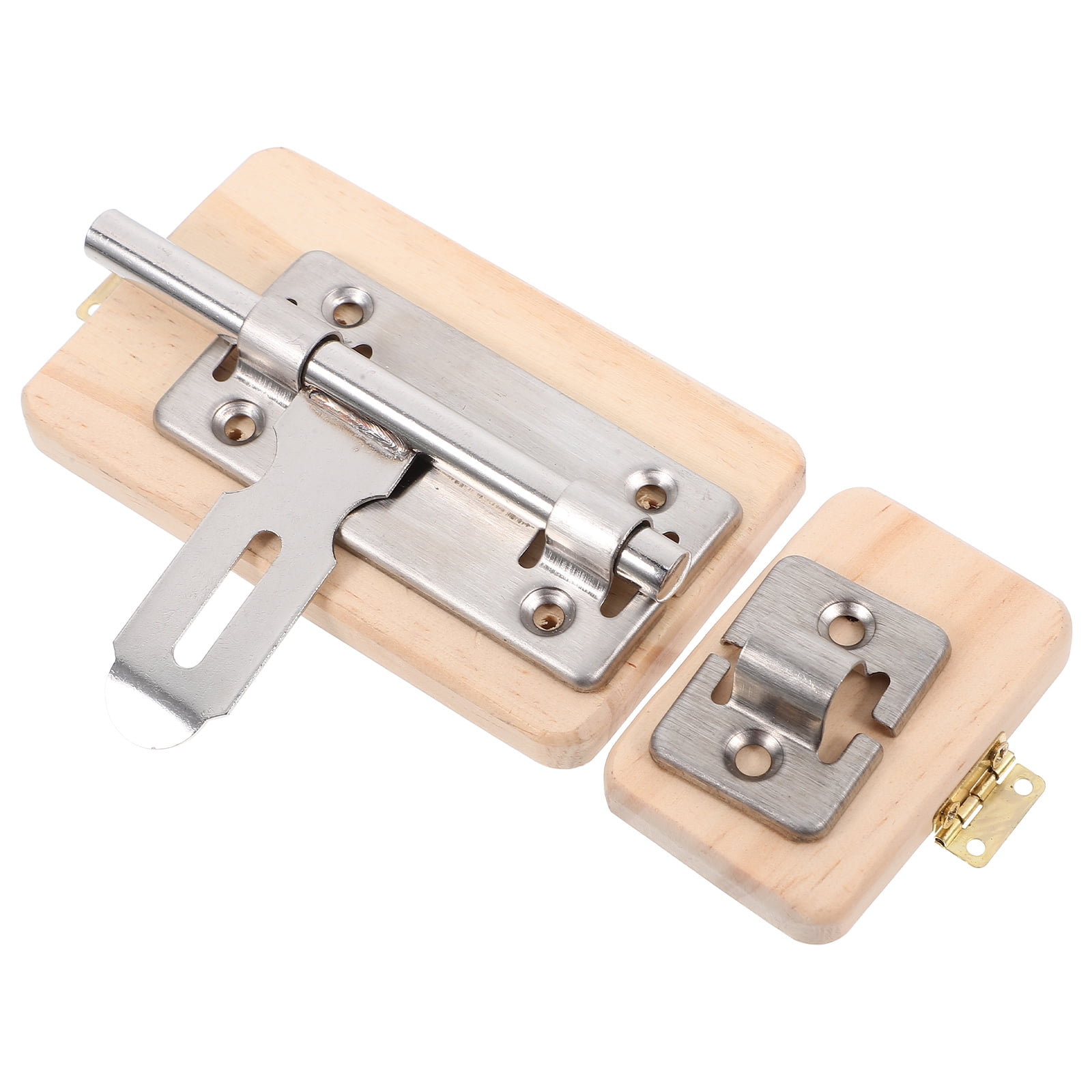 ITSELFER Busy Board DIY Accessory Wooden Sensory Door Bolt Lock Latch ...