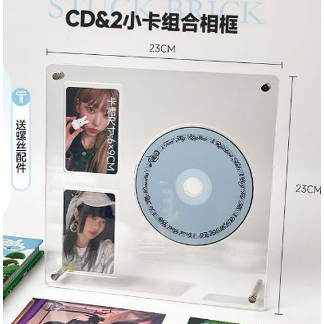 ITSELFER Cd Frame Kpop Photocard Holder Cd Display Clear Cd Frame ...