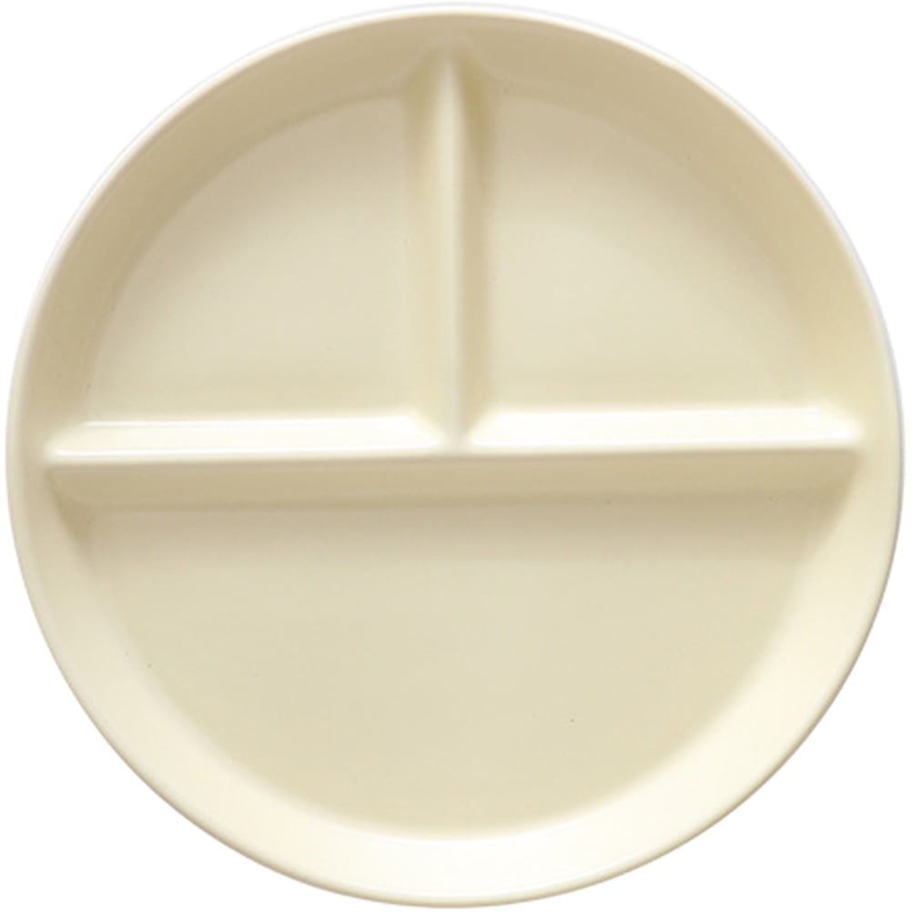 ITSELFER Ceramic Food Plate Household Food Tray Ceramic Divided Plate ...