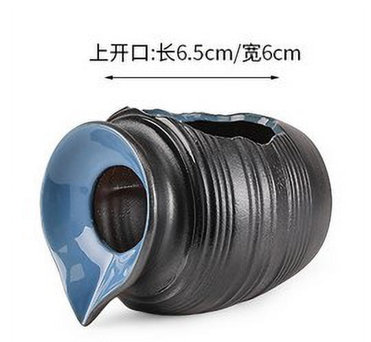 ITSELFER Circulating Waterfall Jar Ceramic Fountain Pot Outdoor Indoor ...