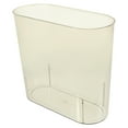 ITSELFER Clear Slim Trash Can Bathroom Garbage Container Bin Rubbish ...