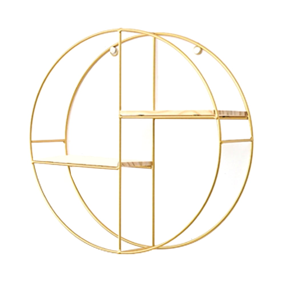 ITSELFER Creative Nordic Style Round Shape Storage Rack Wrought Iron ...
