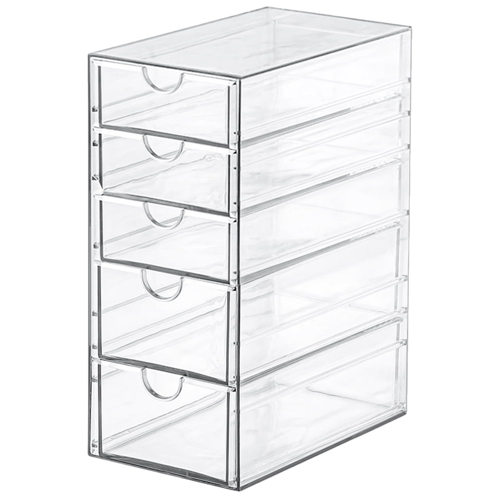 Itselfer Desktop Drawer Plastic Storage Drawer Box Plastic Storage