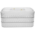 ITSELFER Dumpling Box 3-tiers Detachable Food Box Dumpling Case ...