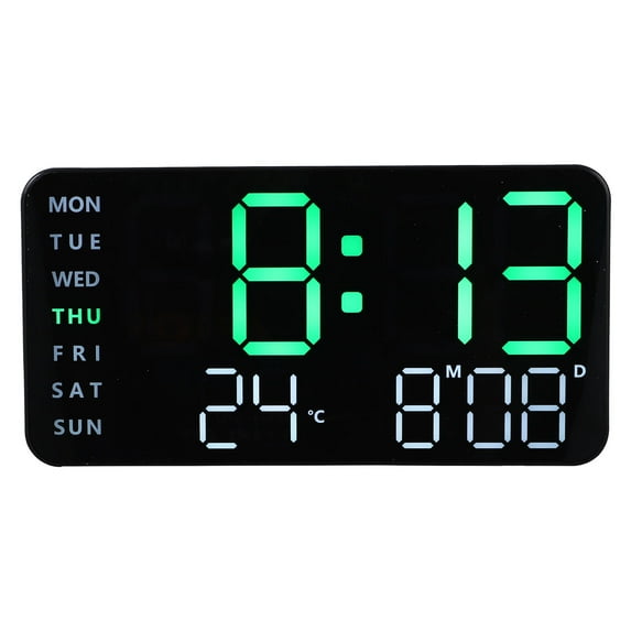 ITSELFER Electric Clock Led Clock Multi-use Clear Display Clock Beside ...