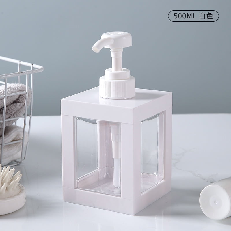 ITSELFER Empty Plastic Pump Bottles Dispenser 500ml Portable Shampoo ...