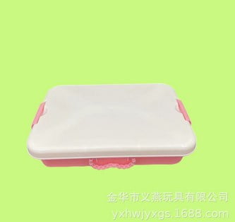 ITSELFER Empty Sandbox Sand Tray With Lid Portable Small Toy Storage ...