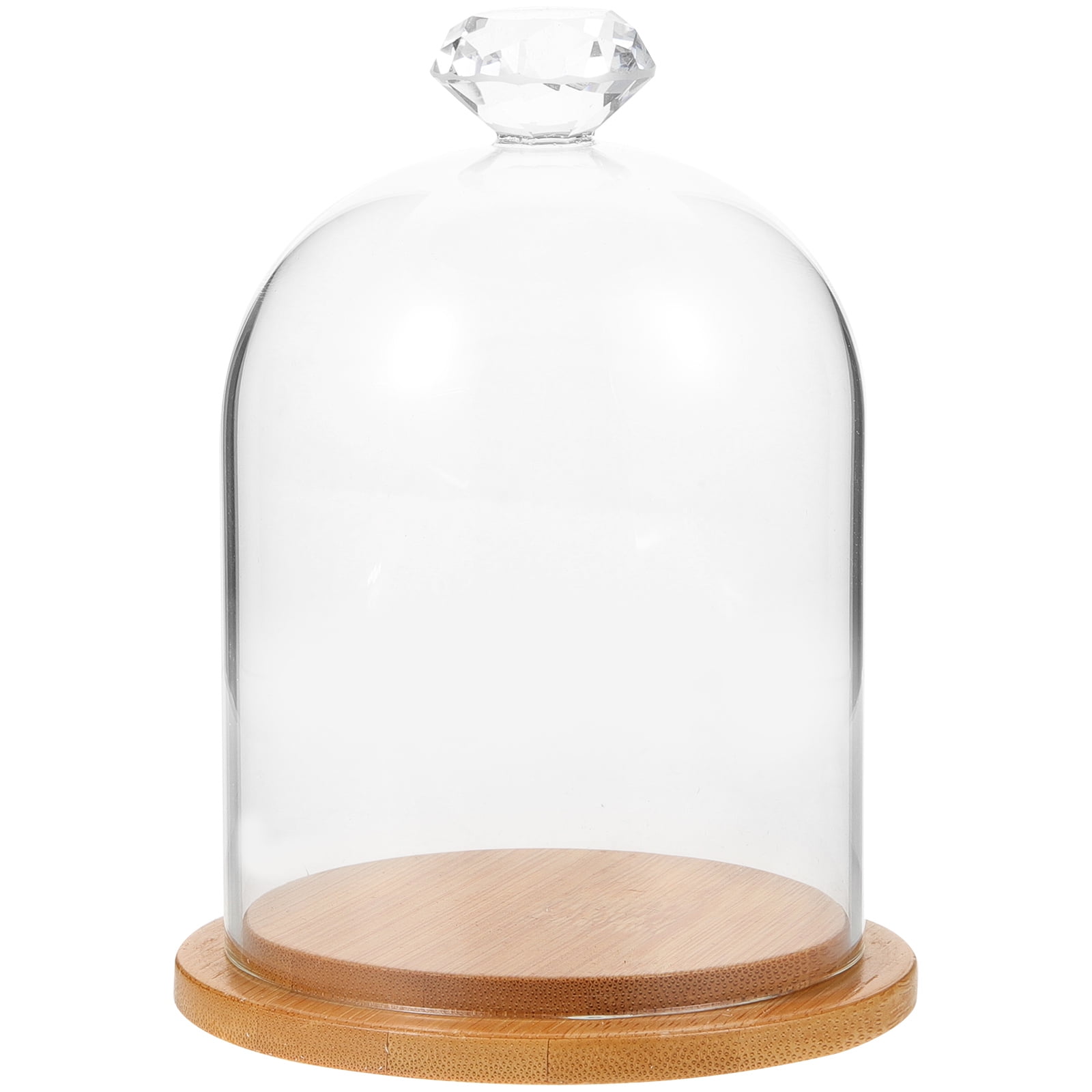 ITSELFER Glass Display Dome Model Keepsake Display Holder Table ...
