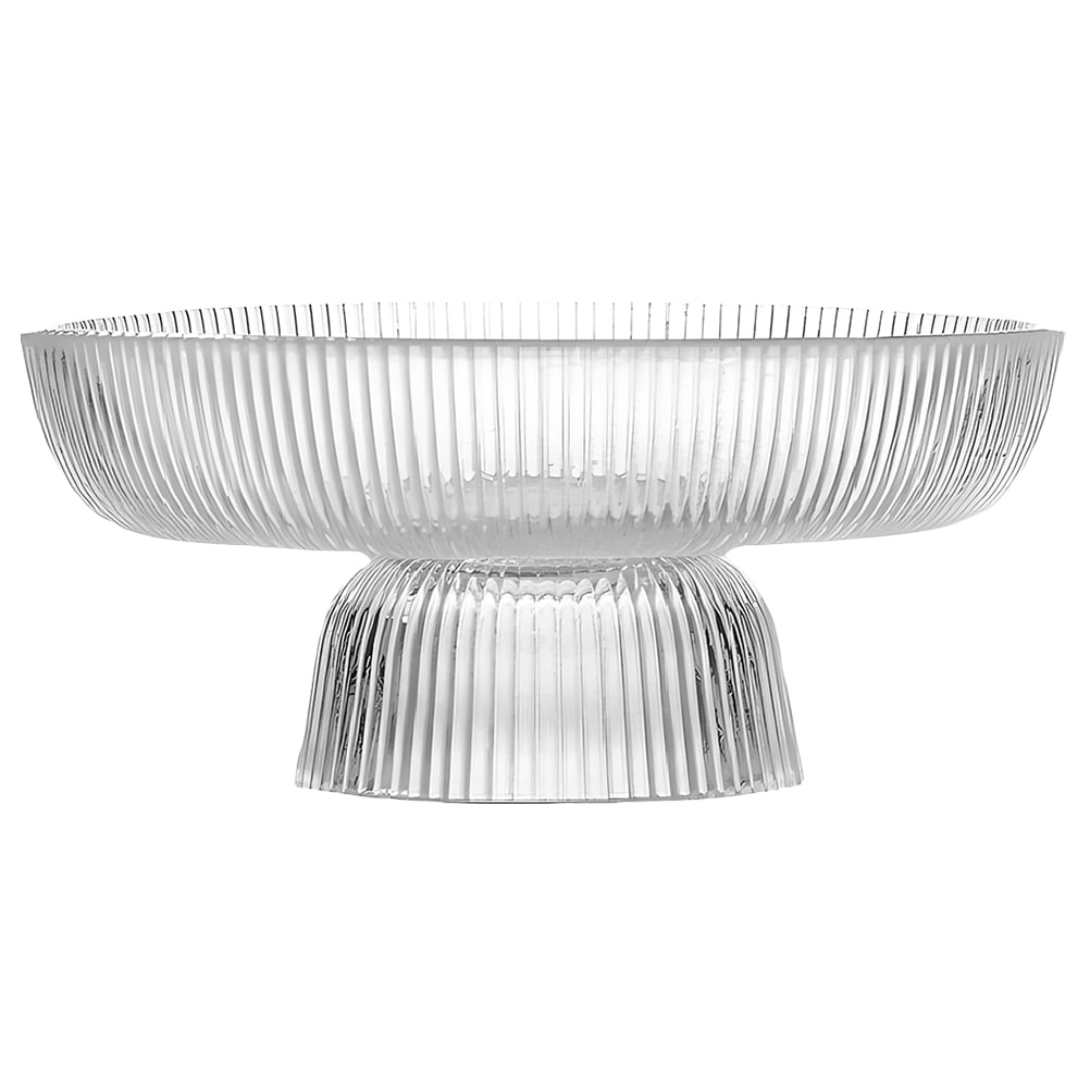 ITSELFER Glass Fruit Bowl Footed Fruit Bowl Decorative Fruit Tray ...