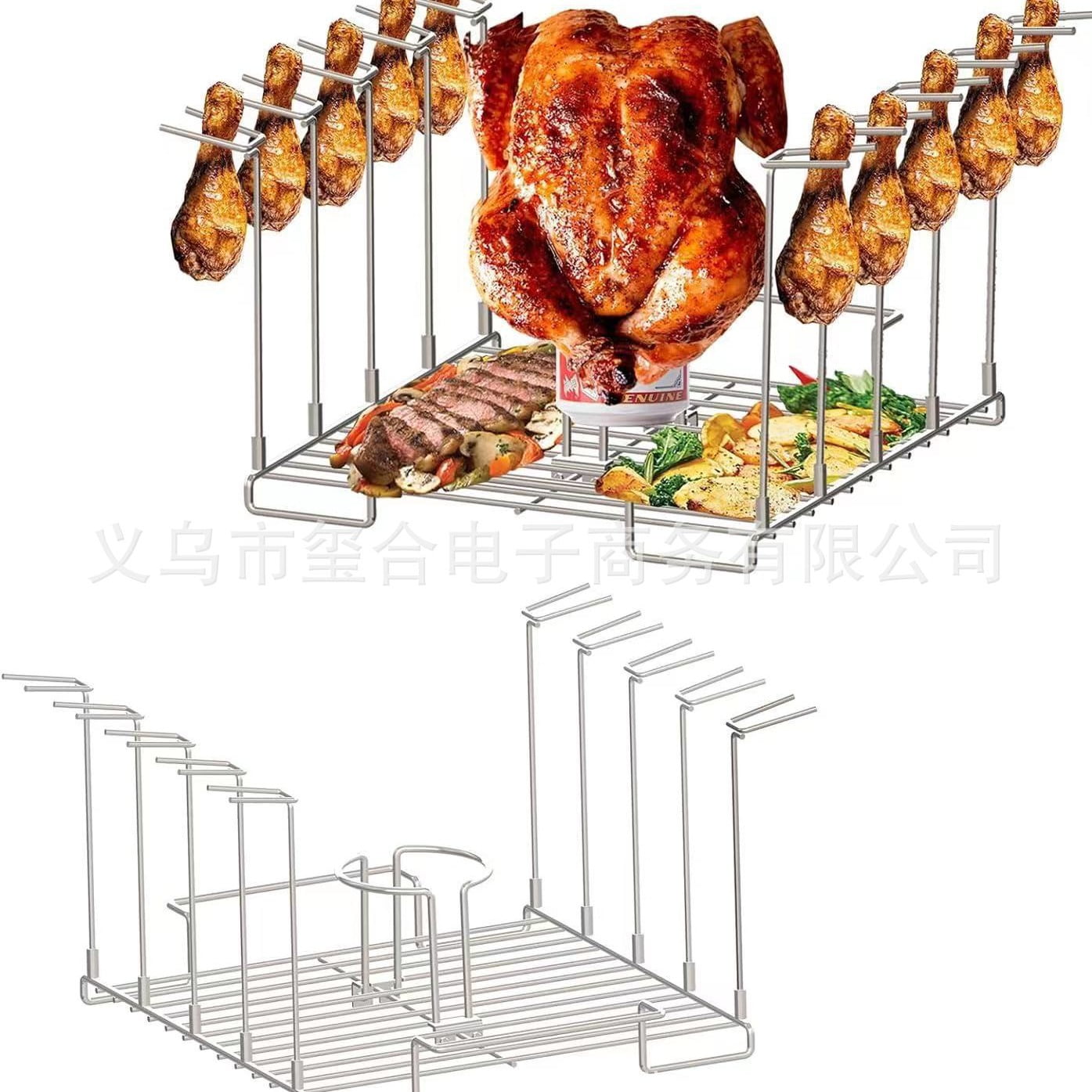 ITSELFER Grilling Rack Chicken Wing Rack Grill Rack For Outdoor Grill ...